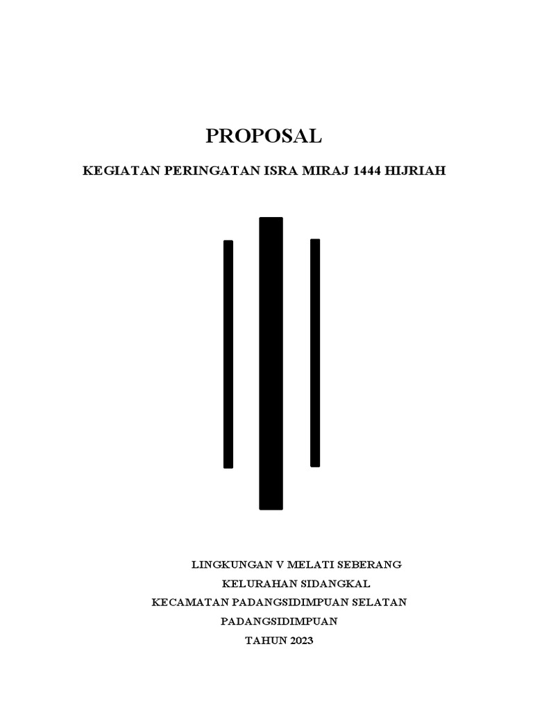 Proposal Isra Miraj | PDF