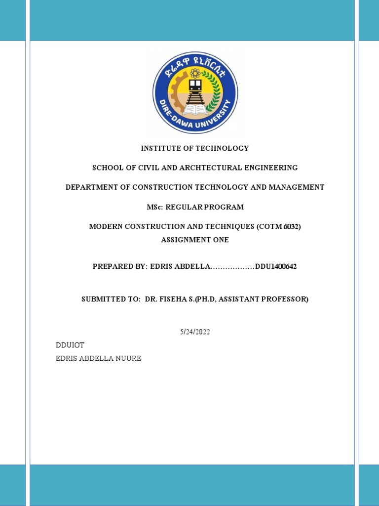 Modern Construction Techniques Overview | PDF | Technology & Engineering