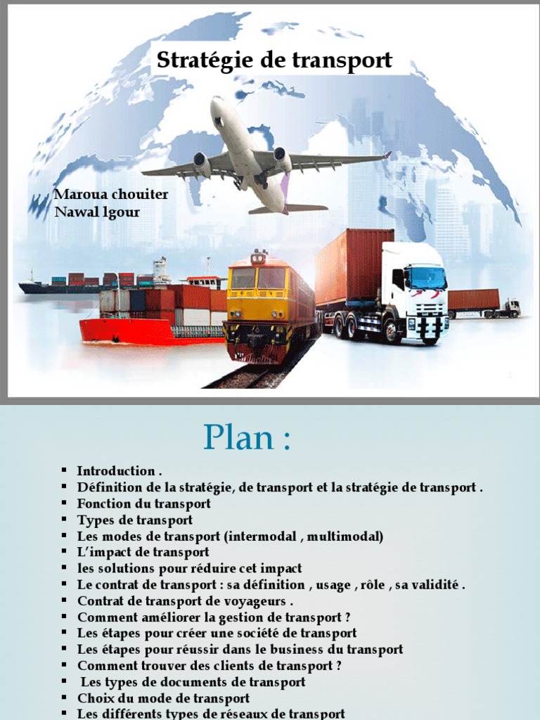 Stratégies de Transport et Modes Utilisés | PDF | Transport | Mode de ...