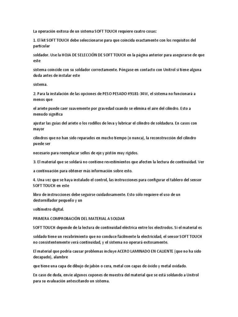 Manual Unitrol | PDF