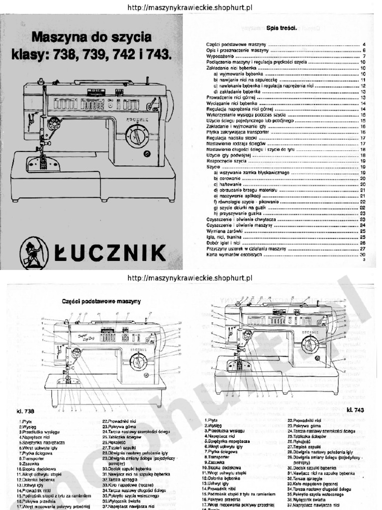 Lucznik 739 Sewing Machine | PDF