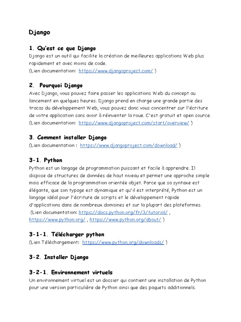 Cours Django | PDF | Python (Langage de programmation) | Bases de données