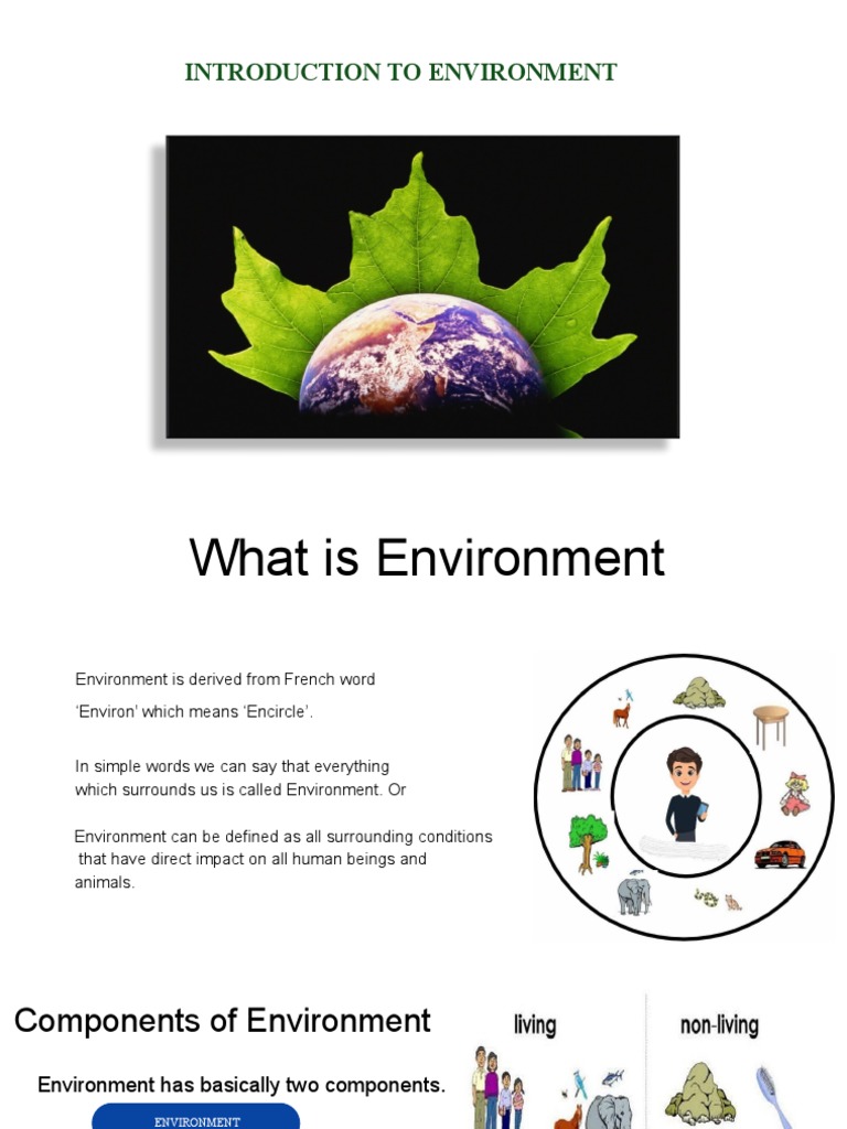 Intro To Environment | PDF | Atmosphere Of Earth | Natural Environment