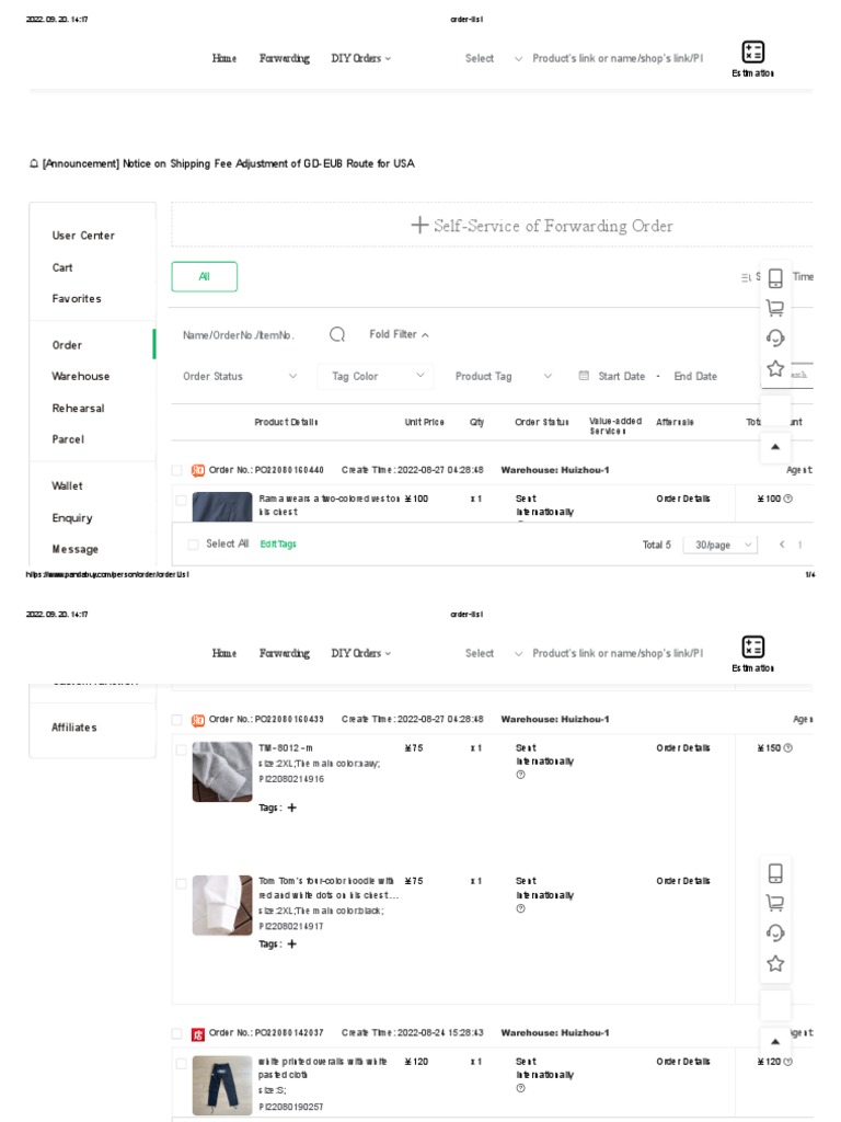 Order List | Download Free PDF | Pay Pal | Business