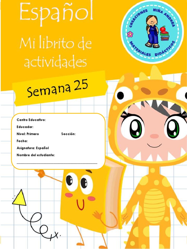 1° - Librito Semana 25 - Español - Letra B - V | PDF | Escritura ...