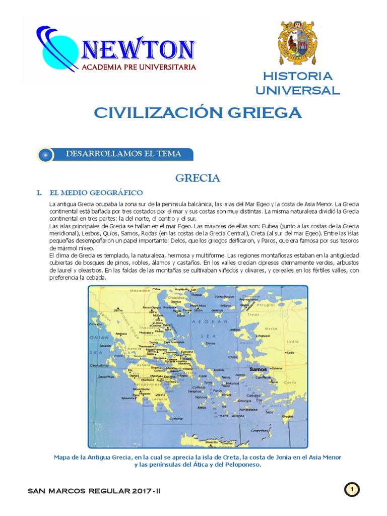 Civilizacion Griega Historia Universal 1 | PDF | Antigua Grecia | Guerras Greco Persas