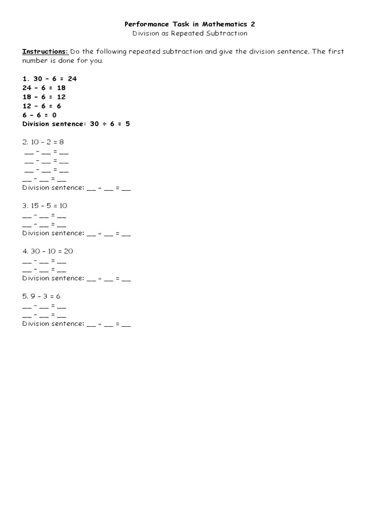 Performance Task in Mathematics 2 | PDF