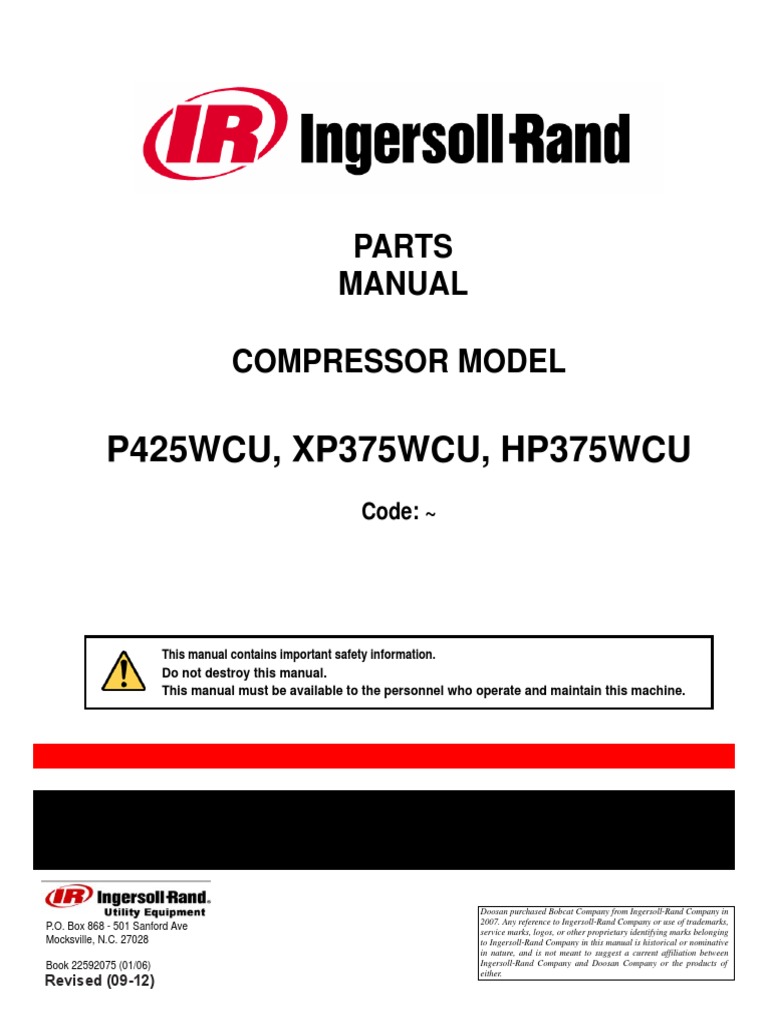 01 06 PM P425 XP375 HP375 Wcu | PDF | Axle | Electrical Connector