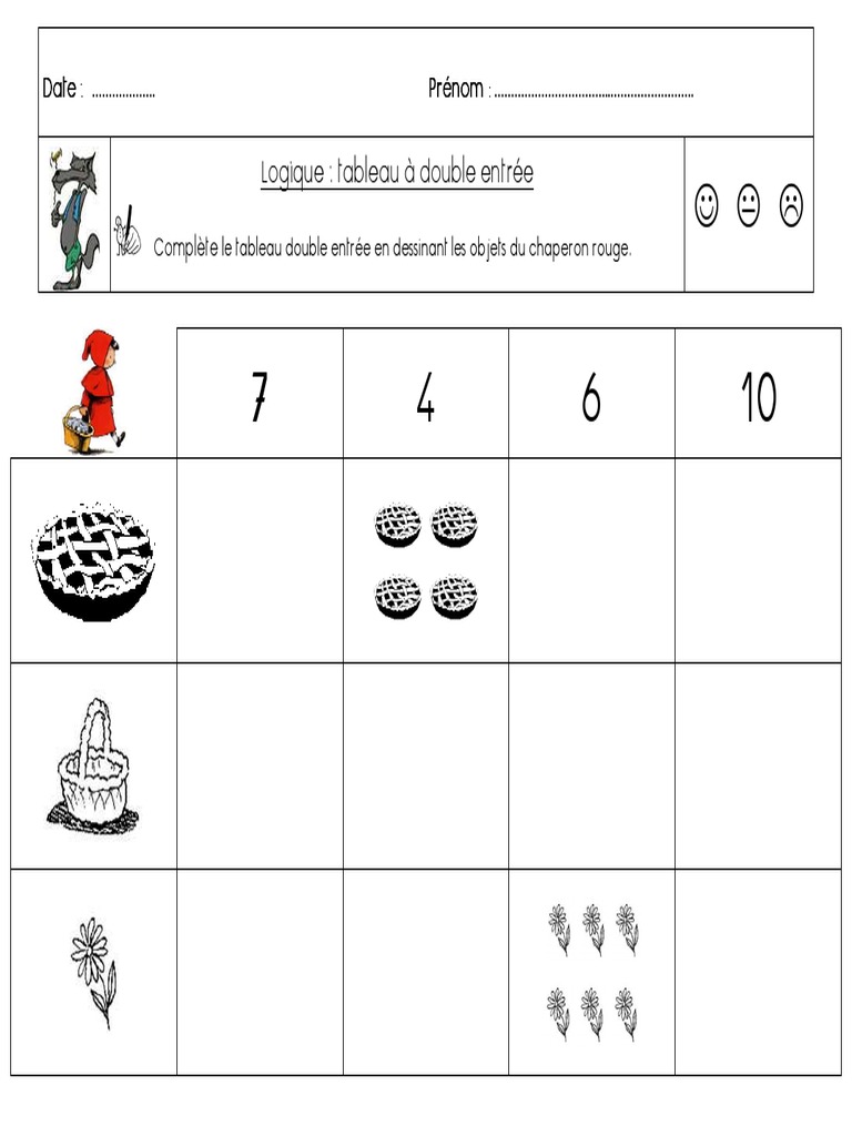 Gs-Tableau-Dble-Entree-Chaperon Rouge | PDF