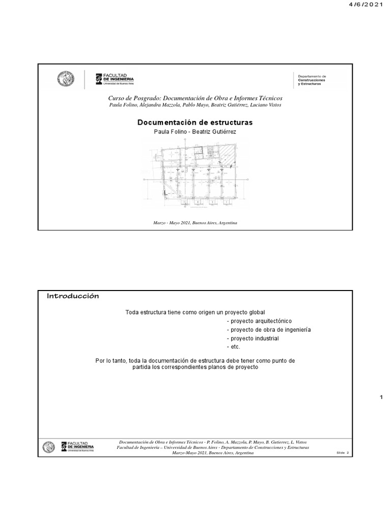 04-Documentacion Estructuras | PDF | Buenos Aires | Ingeniería