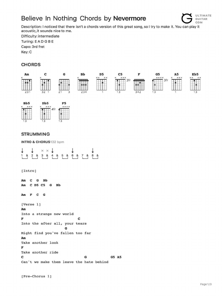 Nothing Chords | PDF