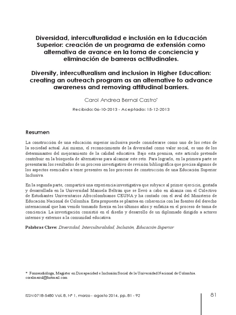 Creando un programa de extensión para fomentar la conciencia sobre la ...