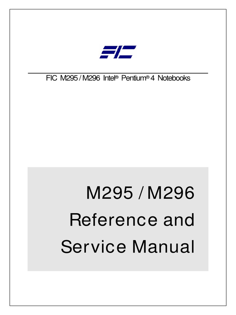 Fic m295 m296 Laptop Service Manual | PDF | Bios | Usb