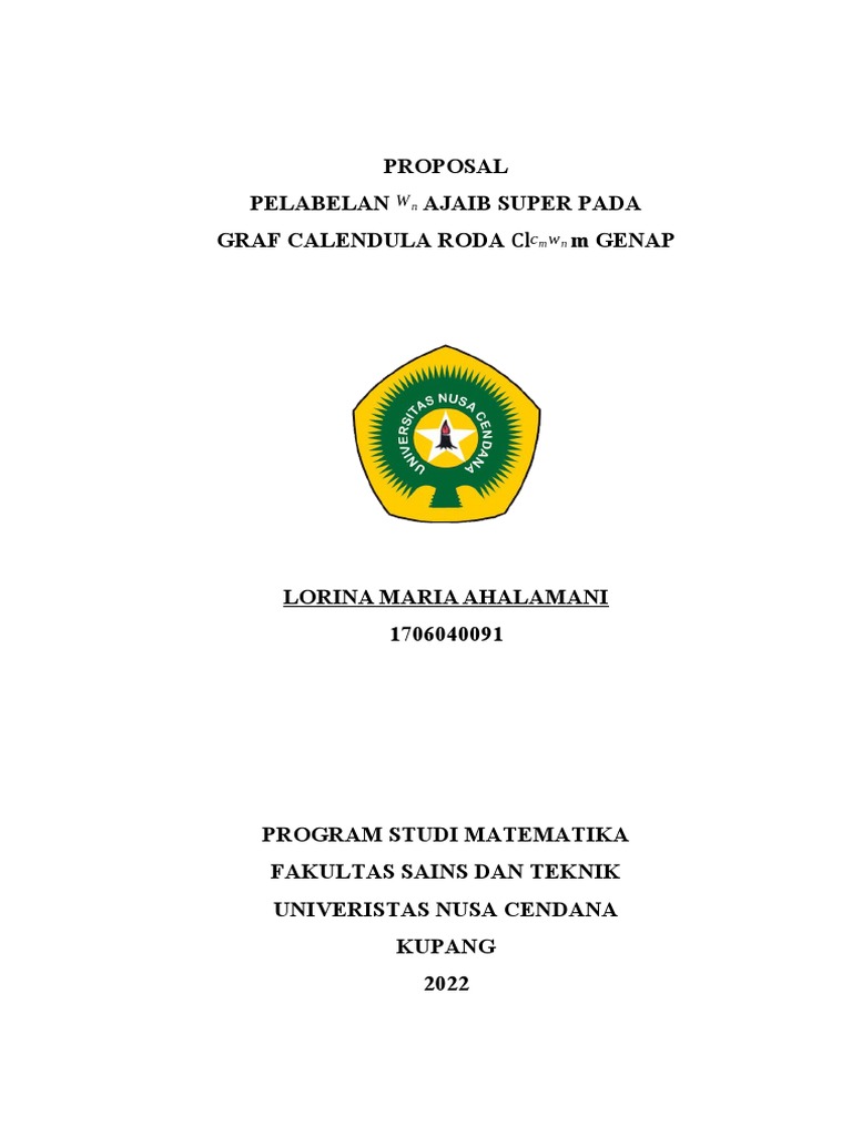 Proposal Graf-Lorina Ahalamani 3 Juni | PDF