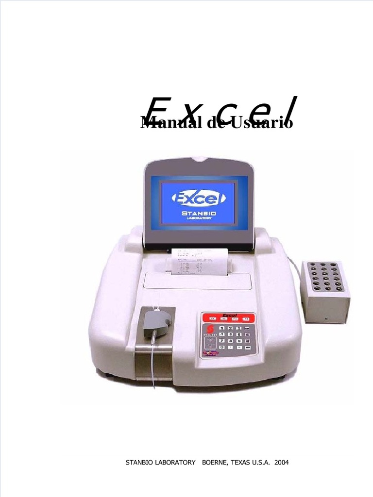 Manual del Equipo EXCEL de Stanbio | PDF | Fusible (Eléctrico ...