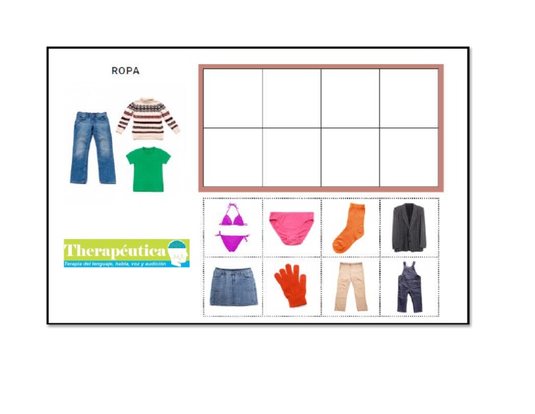 Campo Semántico Prendas de Vestir | PDF