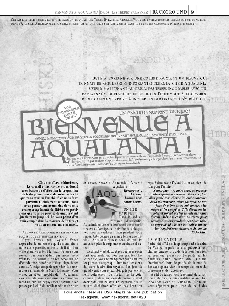 Aqualania | PDF | Géographie physique | Sciences de la terre
