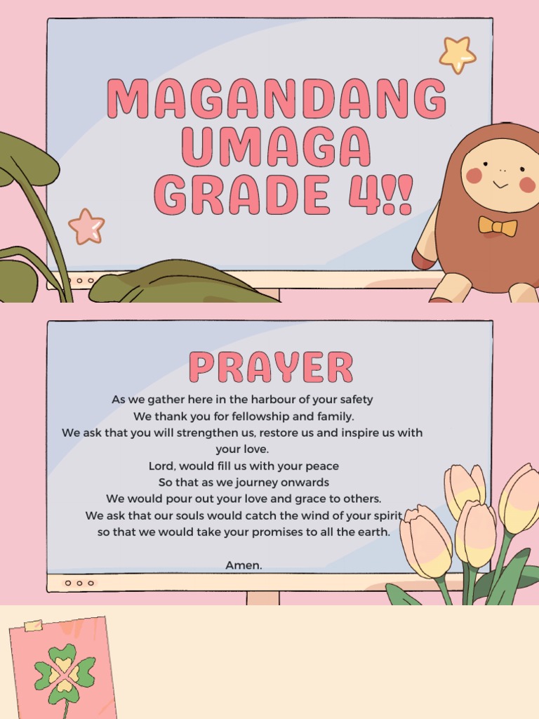 Goodmorning Grade 4!! | PDF