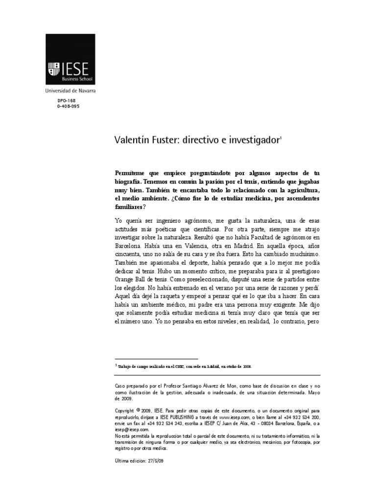 Valentin Fuster | PDF | Pensamiento | Creatividad