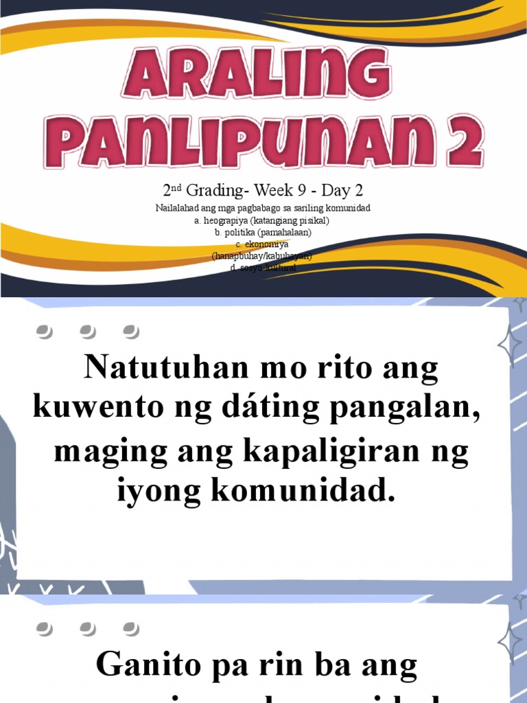 2nd Grading AP Week 9 Day 2 | PDF
