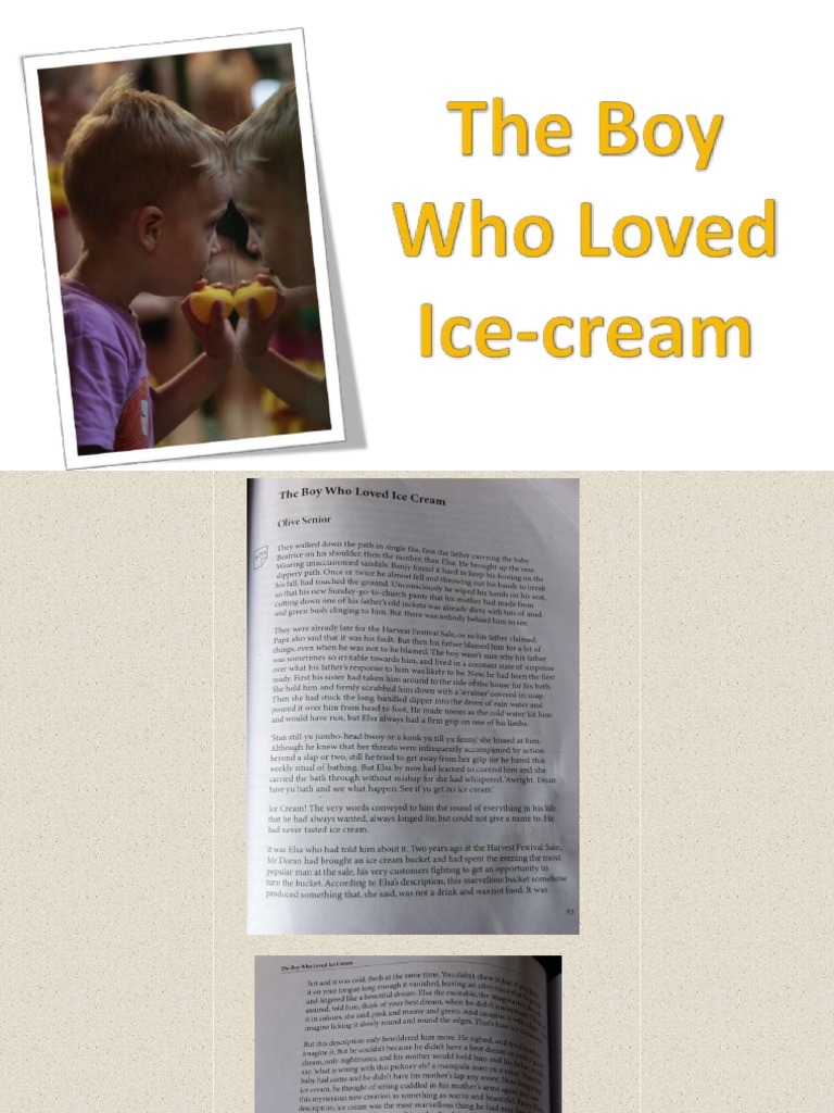 The Boy Who Loved Ice-Cream - Full Story | PDF