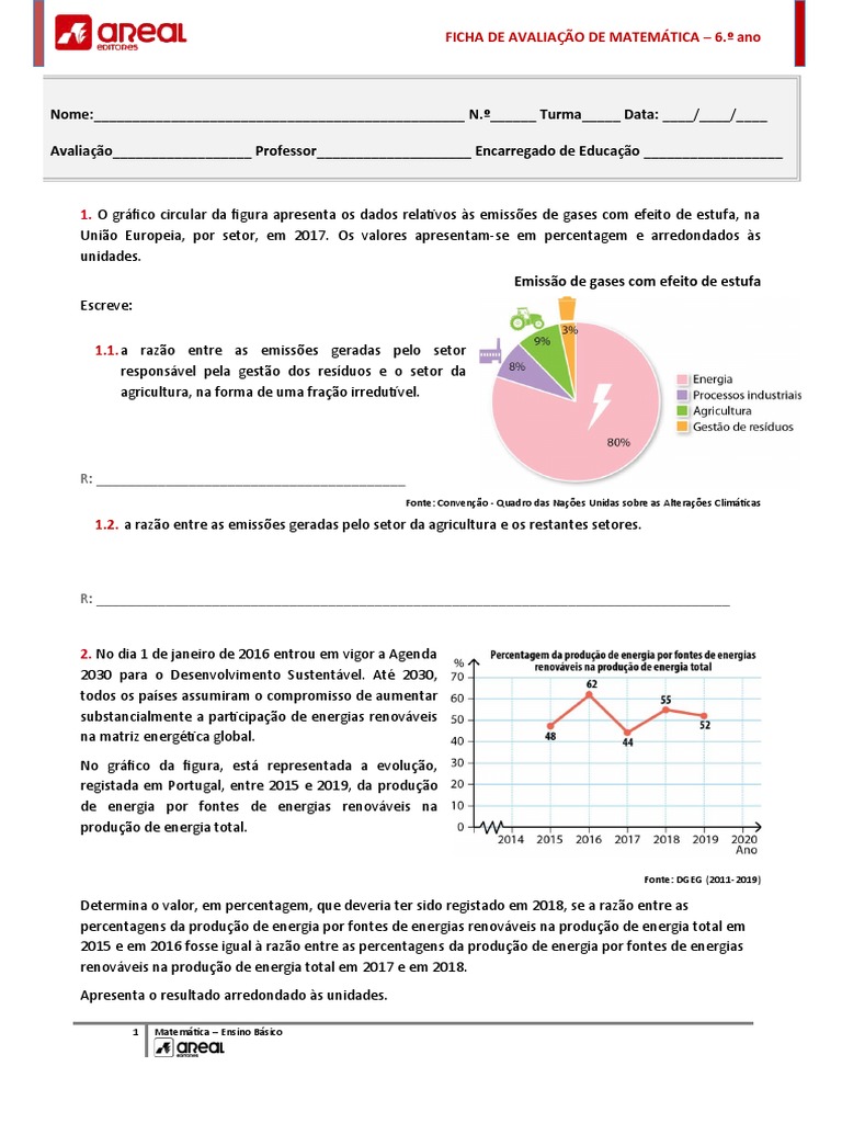 Ae 2ceb Nmsi6 Teste Avaliacao | PDF | Gás de efeito estufa | Triângulo