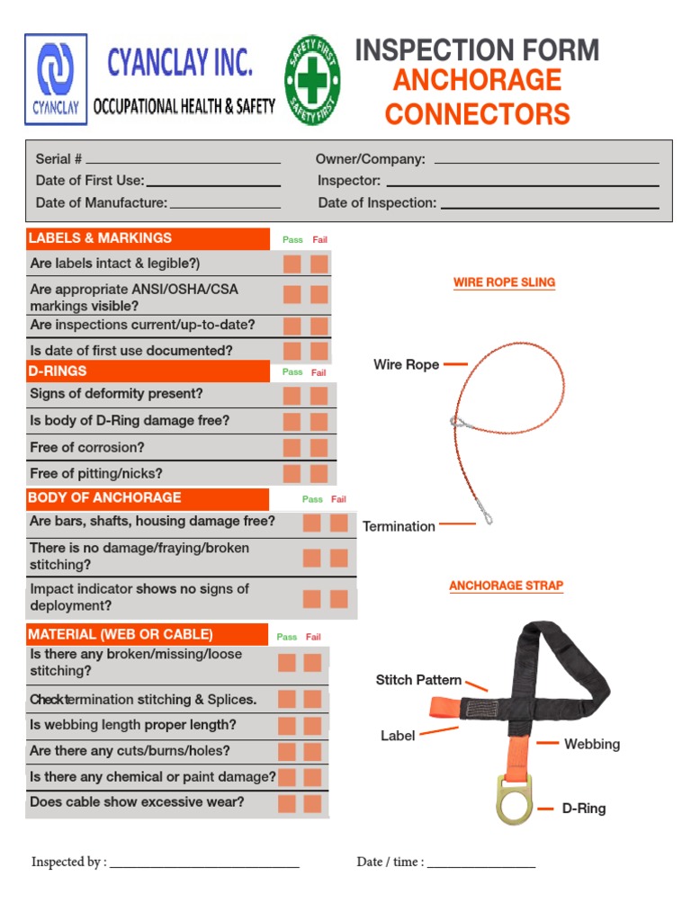 Safety Harness Inspection Checklist | PDF | Technology & Engineering