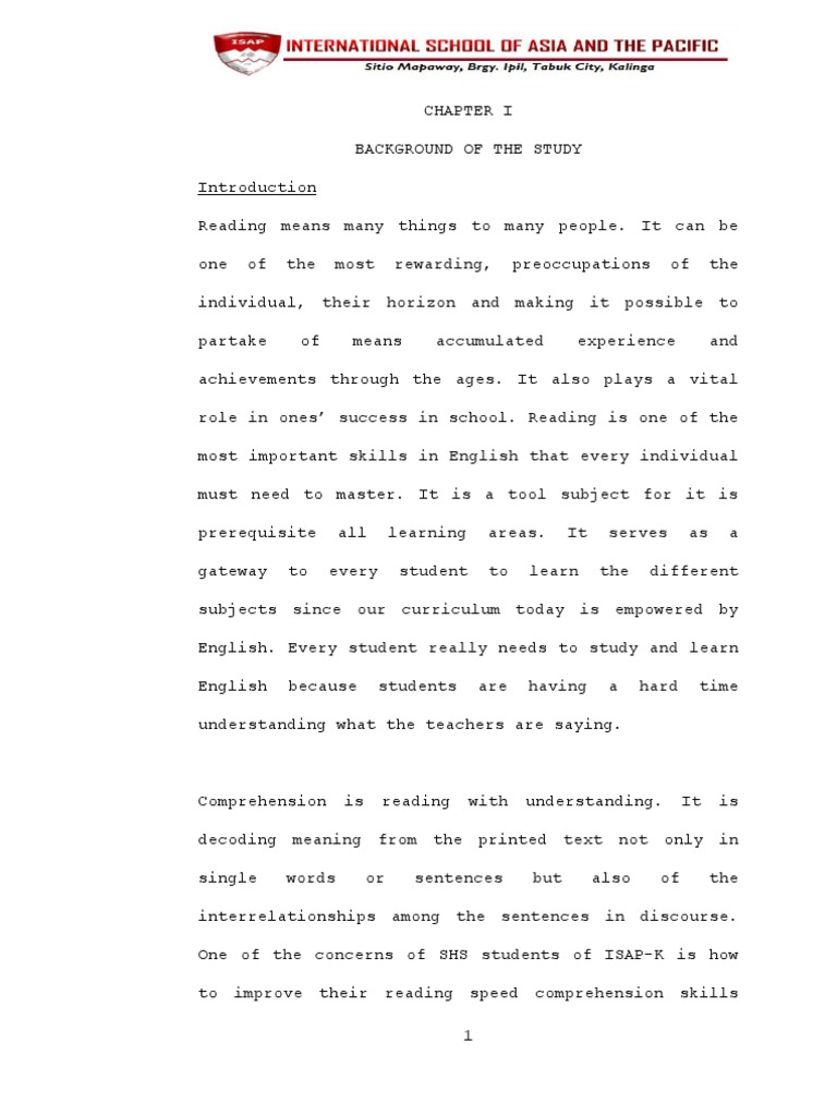 Factors Influencing SHS Reading Skills | PDF | Reading Comprehension ...