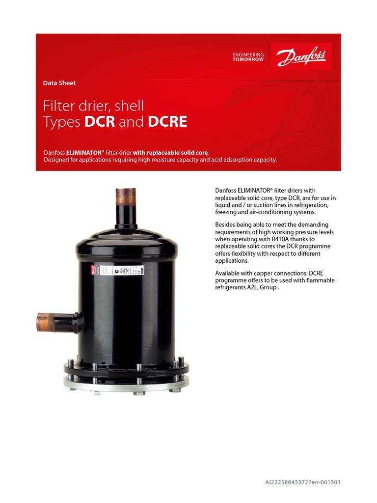 Danfoss FiltroDeshidratador DCR | PDF | Pipe (Fluid Conveyance ...