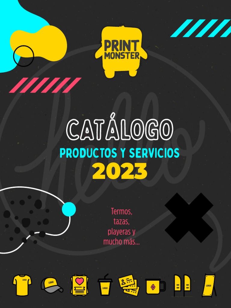 Catalogo de Productos y Servicios Print Monster 2023 | PDF | Diseño de comunicacion | Diseño gráfico