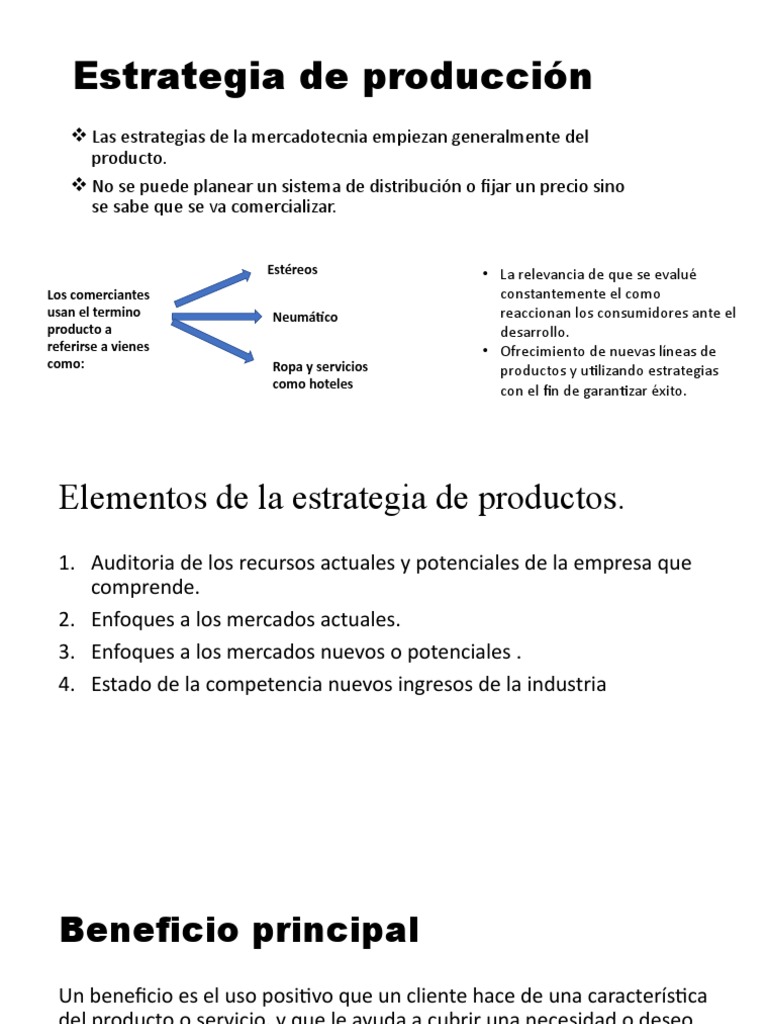 Beneficio Principal | PDF | Marketing | Producto (Negocio)