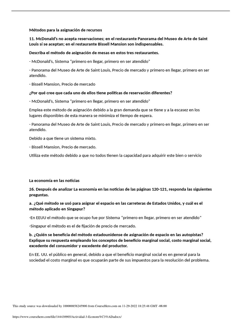 Actividad 3 Econom A | PDF | Excedente económico | Mercado (economía)