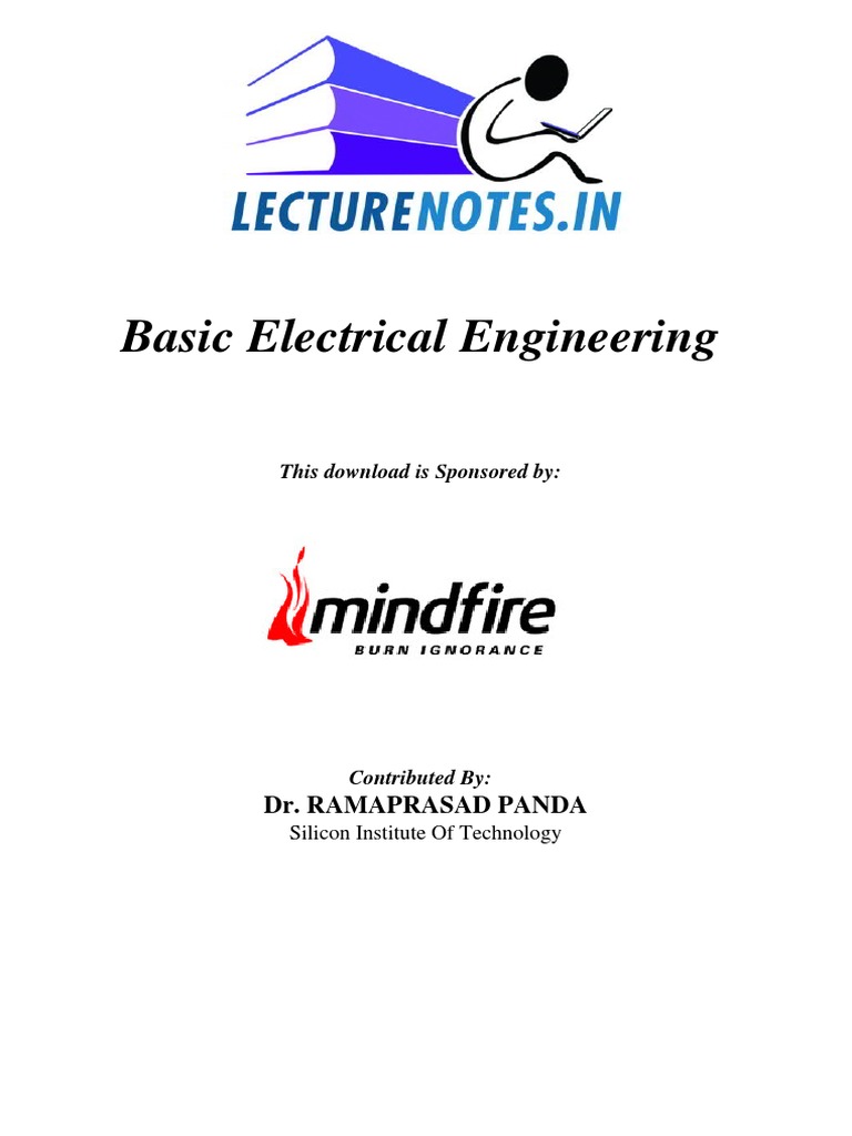 Basic Electrical Engineering by DR Ramaprasad Panda | PDF | Electrical Engineering ...