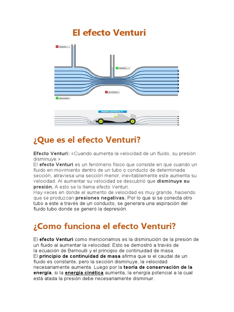 El Efecto Venturi | PDF | Gases | Cantidades fisicas