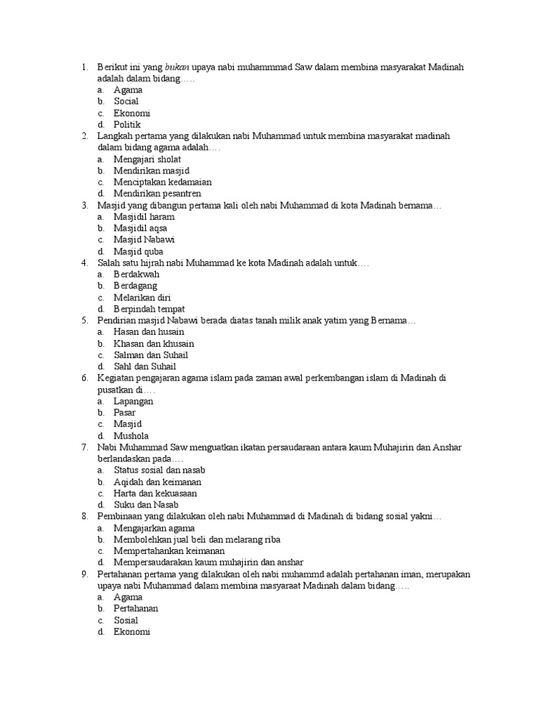 Soal Ski Uhb 5 | PDF
