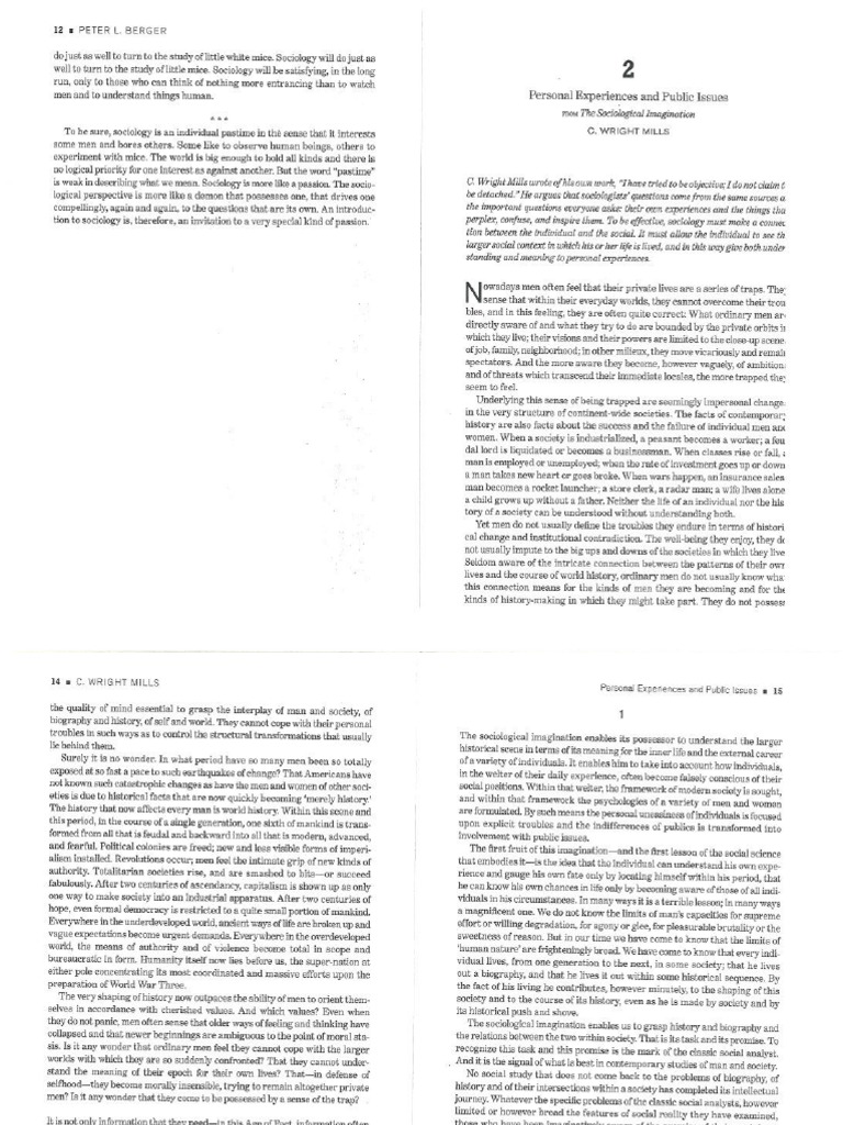 Mills - Personal Exp. Public Issues | PDF