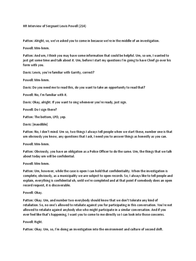 Police Shift Culture Inquiry | PDF