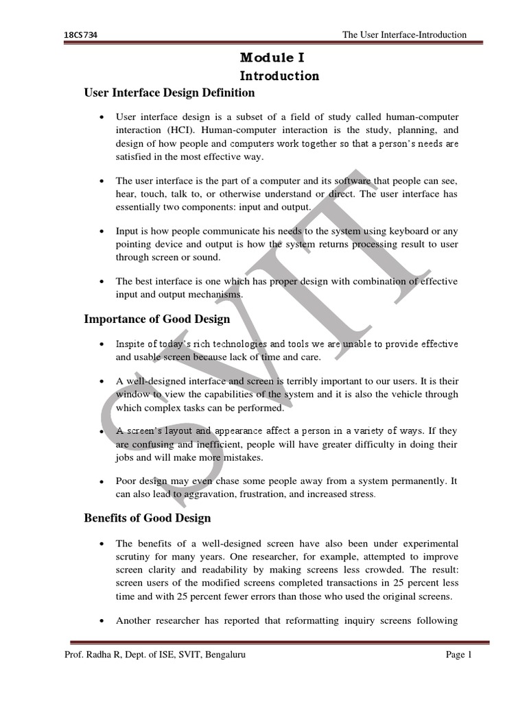 Uid Module1 Pdf Graphical User Interfaces World Wide Web 