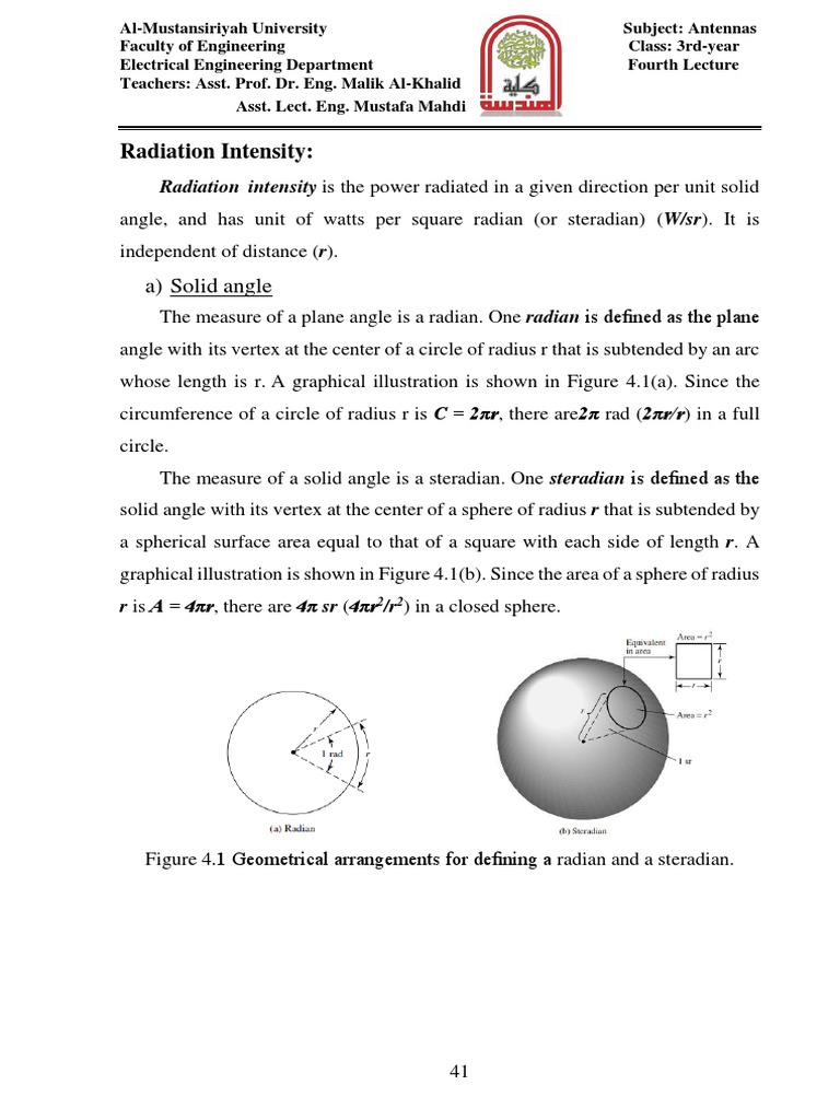 FUNDAMENTAL PARAMETERS AND FIGURES-OF-MERIT OF ANTENNAS - ch2 | PDF | Antenna (Radio) | Radio ...