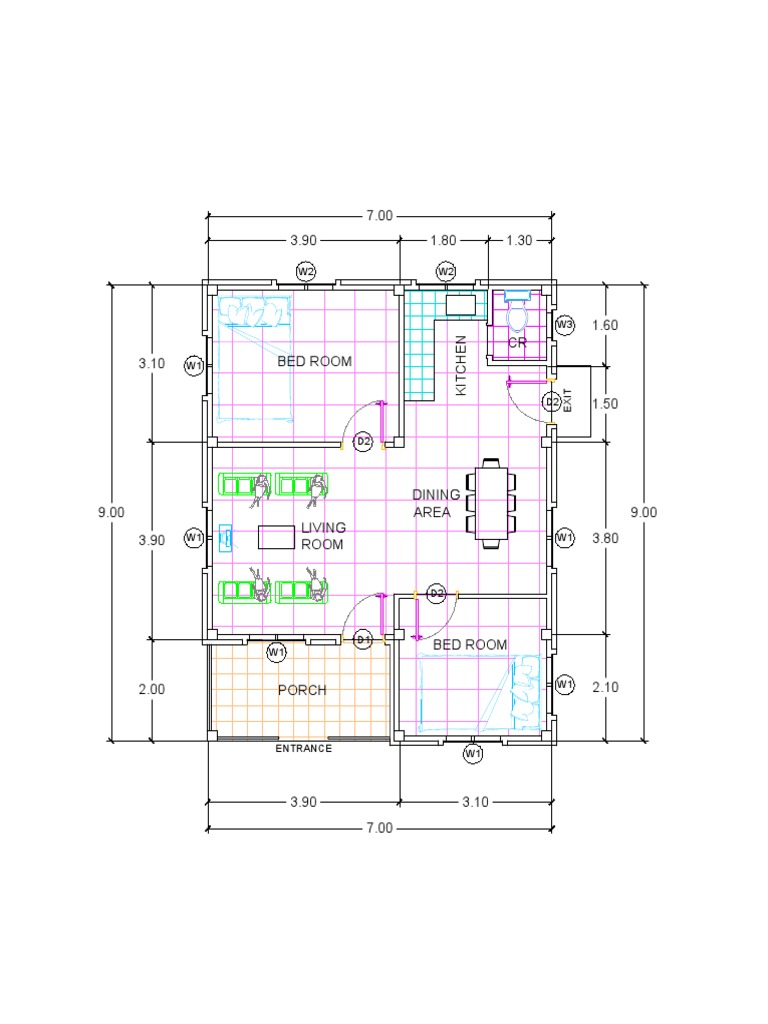 Floor Plan Layout With Room Dimensions Pdf