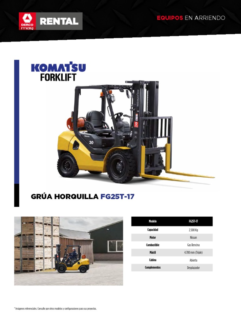 Rental Komatsu FG25 | PDF