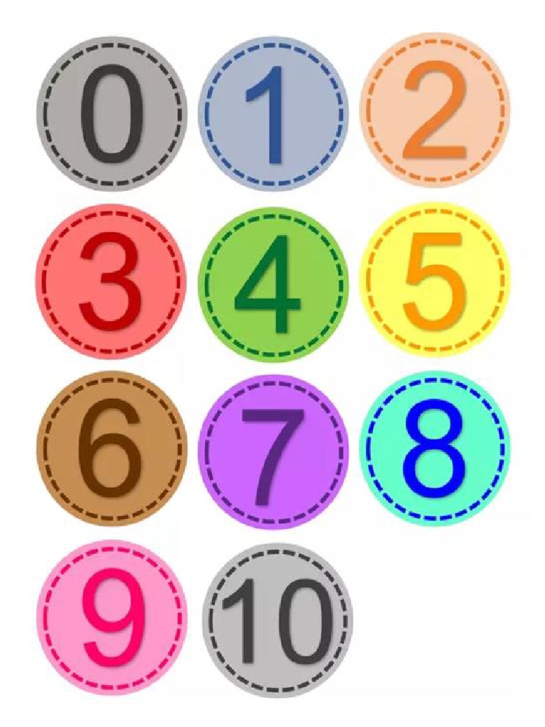 Numeros 1 Al 10. | PDF