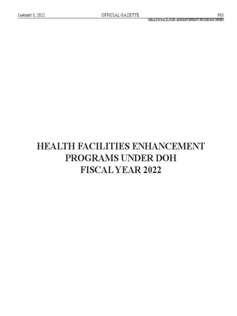 HFEP | PDF | Philippines