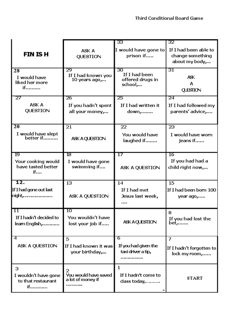 3rd Conditional Board Game | PDF
