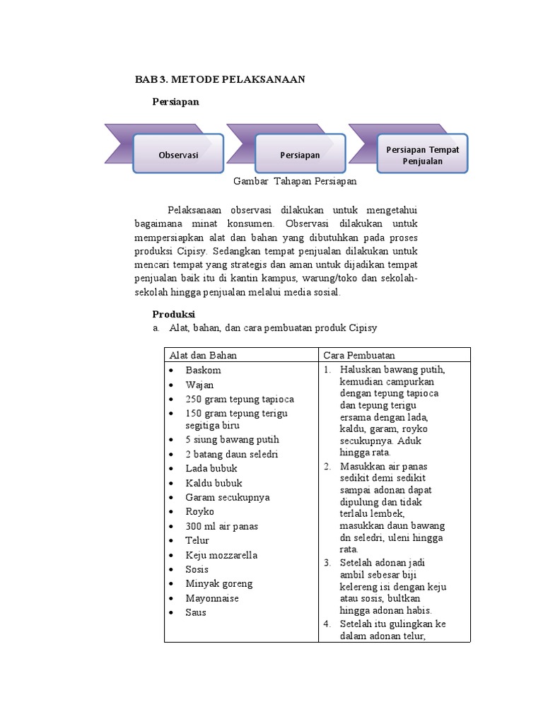 BAB 3 Proposal KWU | PDF