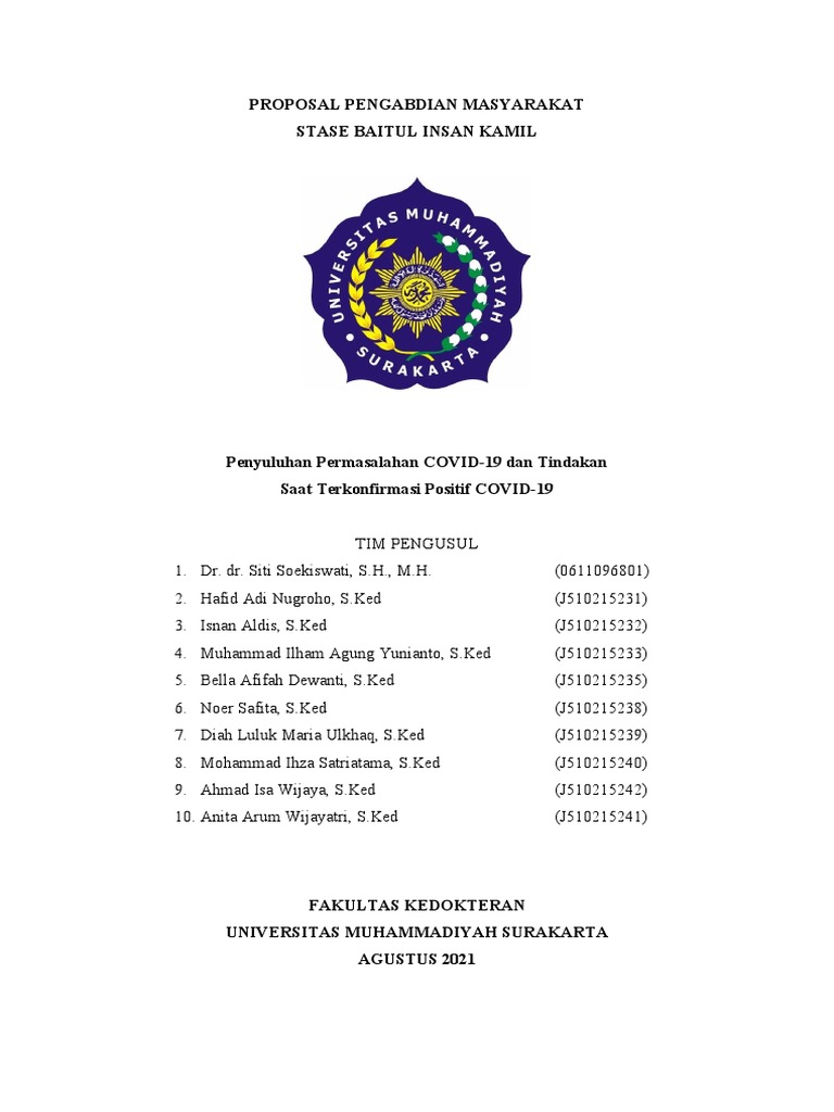 PROPOSAL PM Kelp. 9 Agt 2021 | PDF | Sains & Matematika