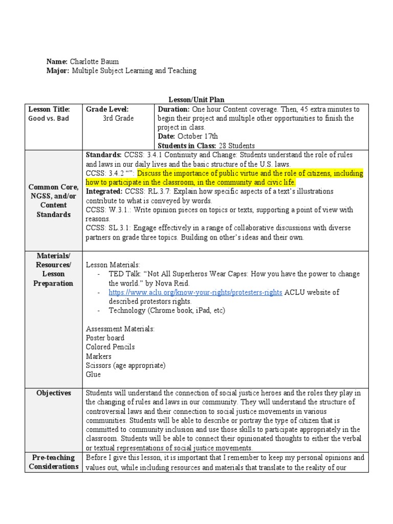 Final Assignment Udl | PDF | Lesson Plan | Differentiated Instruction