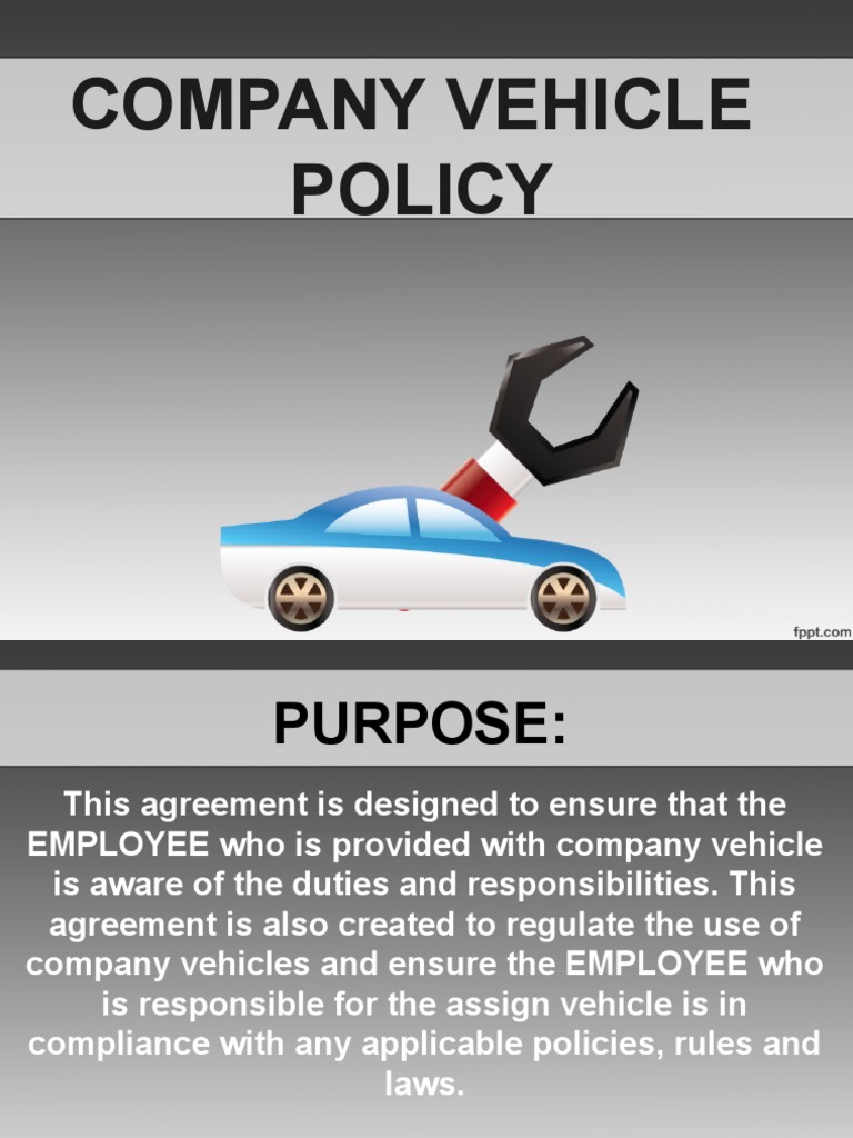 Company Vehicle Policy | PDF | Vehicles | Employment Company Vehicle Policy | PDF | Vehicles | Employment