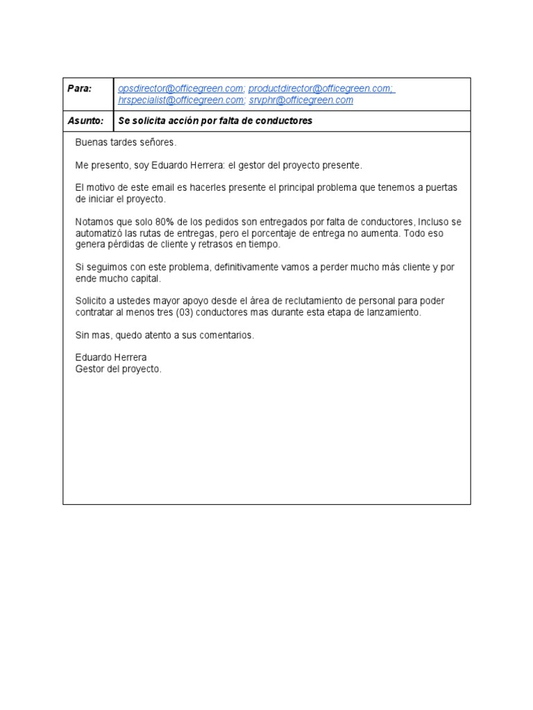 Correo de Elevación | PDF