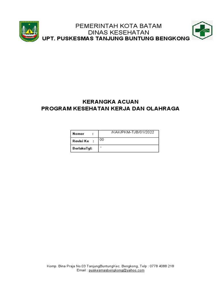 Program Kesehatan Kerja dan Olahraga | PDF